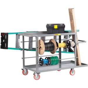 48"L x 24"W x 54"H Gray Steel Little Giant® Wire Reel Cart | Fastenal