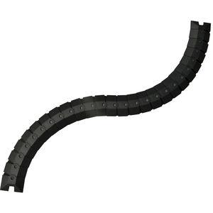 3"W x 3/4"H x 3'L Black ABS Plastic Ultra-Sidewinder Cable Protection ...