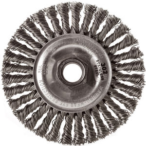 4" x 5/8"-11 Stainless Steel Blackstone® Stringer Bead Knot Wire Wheel ...