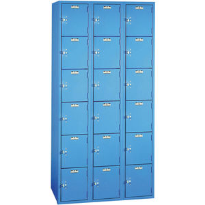 12" x 18" x 12" Wedgewood Blue 6 Tier 3 Wide with 18 Openings Set-up ...