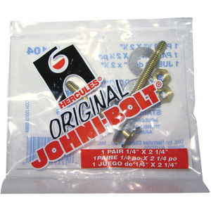 1/4" x 2-1/4" Solid Brass Johni-Bolts® Closet Bolts 2Ct | Fastenal