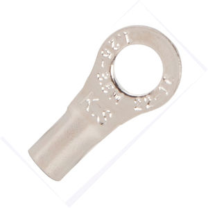 22-16 AWG #6 Stud Nickel Plated Steel Hi-Temp Butted Seam Ring Terminal ...