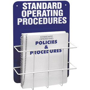 14"x4-1/2"x20",Standard Operating Procedures Center W/Binder | Fastenal