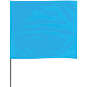 4" x 5" x 24" Stake Blue Glo PVC Wire Stake Flag 100Ct | Fastenal