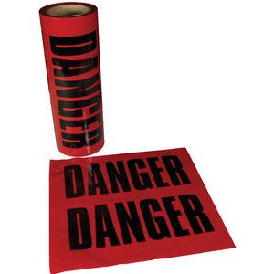 12" x 300' Red PVC Danger Flag Roll | Fastenal