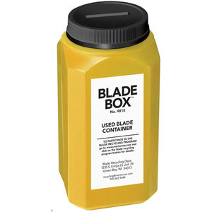 4.2" Yellow Plastic Blade Box Container | Fastenal