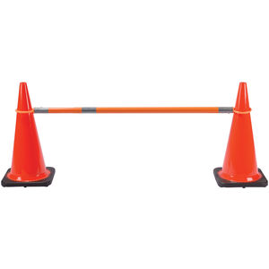 60"-108"W x 2"Dia Orange PVC Retractable Traffic Cone Barrier Bar ...