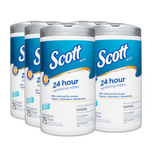 Scott® 24 Hour Sanitizing Wipes 75Ct | Fastenal