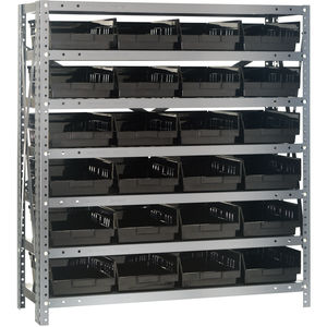 39"H x 36"W x 12"D 24/QSB107 Black Bin Shelving Unit | Fastenal