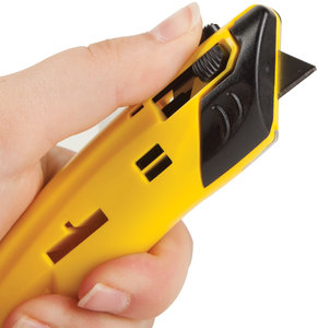 Ambidextrous Plastic Safety Spring Back Utility Knife w/ Safety Guard ...