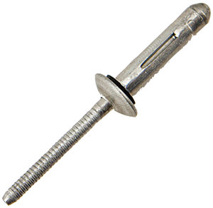 1/4" x 1/20"-1/2" Aluminum Dome Head Bulb-Tite Shaveable Rivet | Fastenal