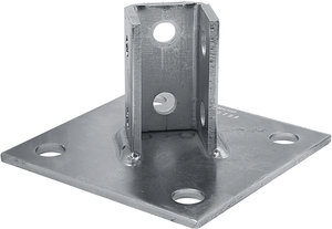 P2072A EG 10-Hole Electrogalvanized Steel Post Base | Fastenal
