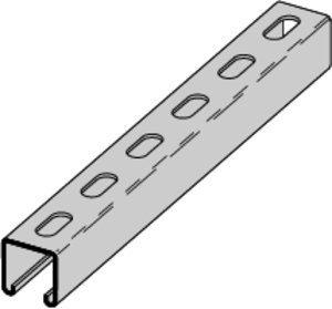 1-5/8" x 1-5/8" x 10' 12ga Stainless Steel Half Slot Strut Channel ...