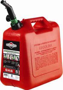 W528 5 Gallon Red Plastic Briggs & Stratton CARB Smart-Fill Gas Can ...