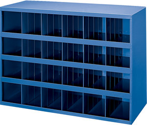 12" x 33-3/4" x 42" Blue 42 Compartment Storage Bin | Fastenal