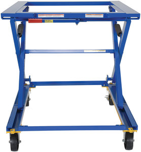 1500lb-WLL Welded Steel Adjustable Height Pallet Stand w/ Caster Kit ...